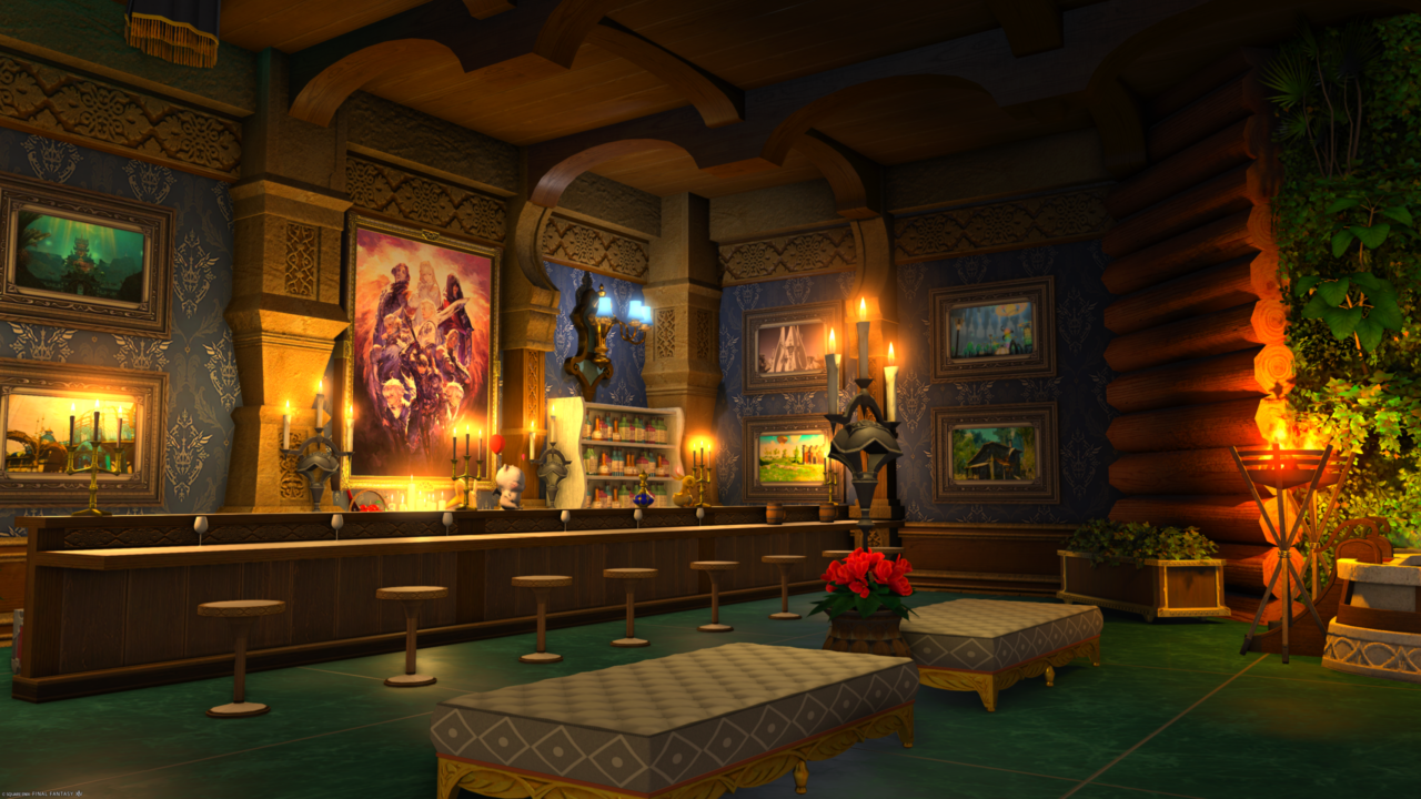 蝋燭と絵画のBar Elsa | StudioXIV